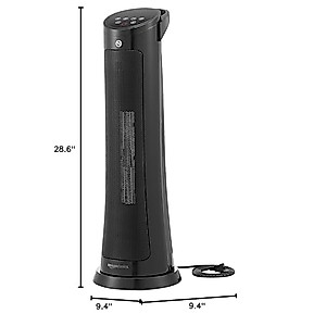 Amazon Basics Digital Tower Heater Black 28 Inch