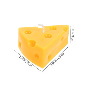 2pcs Scented Candle Set, Cheese Shaped Scented Candles Photo Props Decorative Candle for Home Scented Birthday for Women