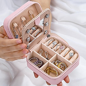 Parima Unicorn Gifts for Women - Unicorn Gift for 4-16 Year Old Girl |Christmas Birthday for Daughter Granddaughter Niece | Teenage Gift Idea | Cute Travel Jewelry Case Box - Letter A, Pink