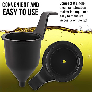 TCP Global Brand SG244 Liquid Thickness & Viscosity Measuring Cup Ford # 4 Four, Viscosimeter to Measure Paint