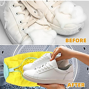 Hiyniaz 2Pcs Shoe Washing Bag for Washing Machine, Laundry Shoe Bag for Washer and Dryer, Reusable Shoe Washing Bag