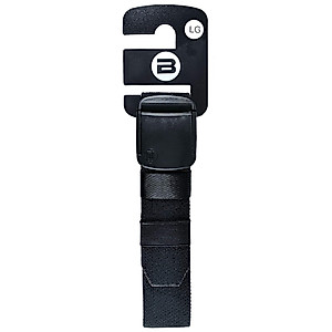 Betta 1.5 Inch Wide Men's Elastic Stretch Belt with Fully Adjustable High-Strength Buckle (X-Large, Black)