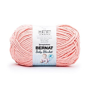 Bernat Baby Blanket - 4 Big Balls - with Needle Gauge (Coral Blossom)