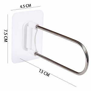 3pcs Storage Rack Swinging Towel Bar Wall Mounted Rack Towel Holder for Kitchen Cabinet Folding Clothes Rack Swing Hangers