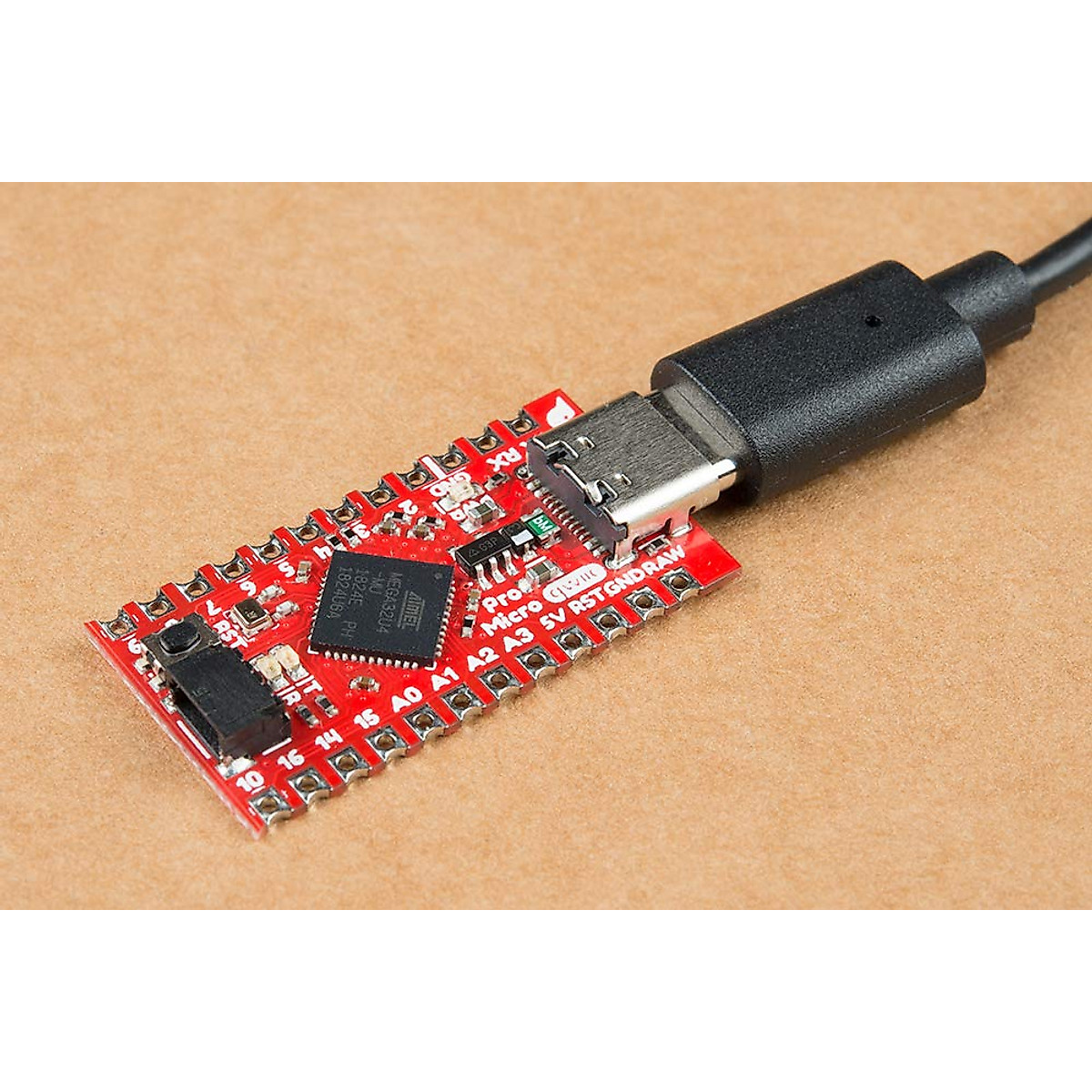SparkFun Qwiic Pro Micro - USB-C (ATmega32U4) - Compatible with Arduino development board 5V ...