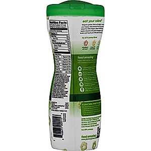 Plum Organics Baby Food Pouch | Super Puffs | Apple With Spinach | 1.5 Ounce | 4 Pack | Organic Food Squeeze for Babies, Kids, Toddlers