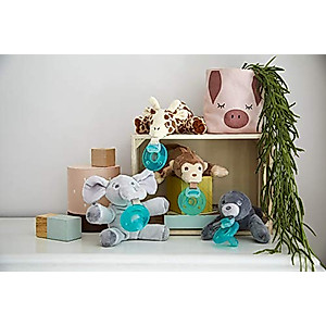 Philips AVENT Soothie Snuggle Pacifier Holder with Detachable Pacifier, 0m+, Elephant, SCF347/03