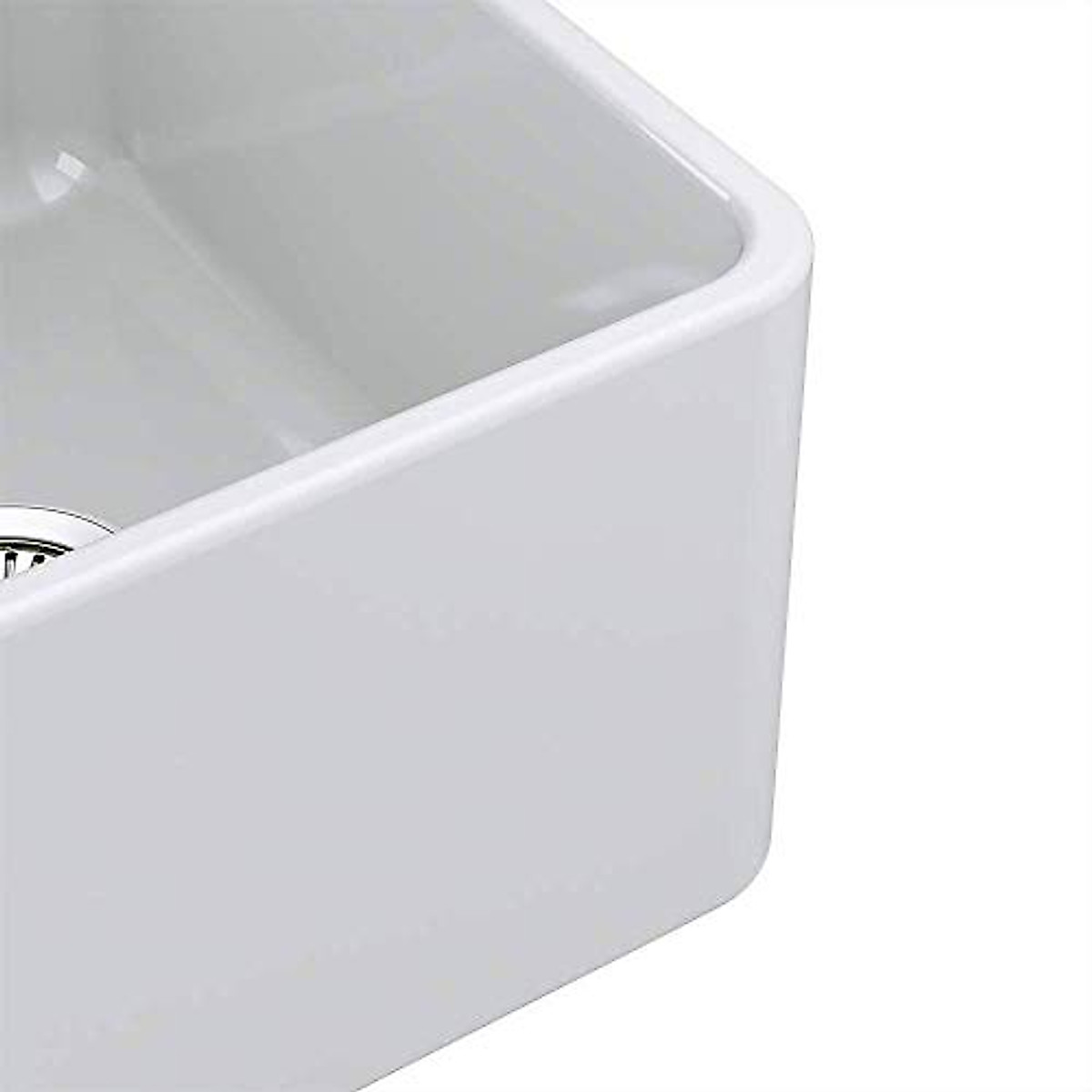 Fireclay sink, 33" Apron Front Farmhouse Kitchen Sink. Solid (Not Hollow.)