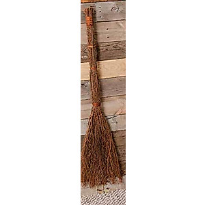 Hand Scented Cinnamon Broom - Traditional Heather Broom - Rustic Décor (36'')