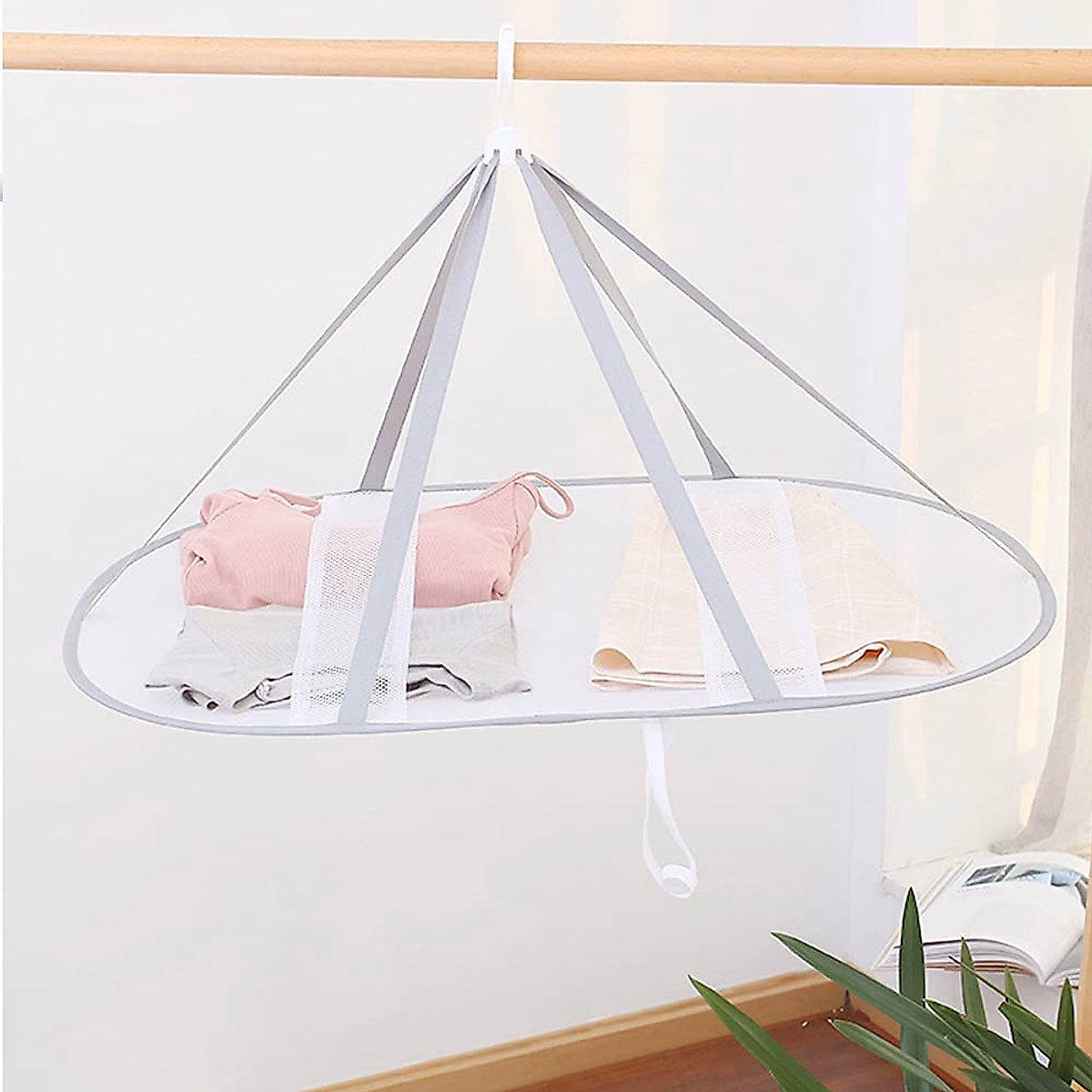 Sweater Hanging Dryer, Foldable Drying Rack Flat Drying Rack Foldable Mesh Clothes Hanging Dryer (Style 4)