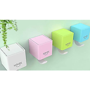 LuoCoCo 4PCS Cute Cat Hooks Wall Mounted, Peek-A-Boo Coat Hooks for Door, Adhesive Decorate Single Hook for Kids Girls Room/Bathroom/Bedroom Hanging Keys Towel Bag Cloth Gift Choice for Chirstmas