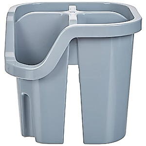 Addis Eco 100% Recycled Plastic Cutlery Utensil Drainer Tray holder caddy with 4 compartment, Light Grey