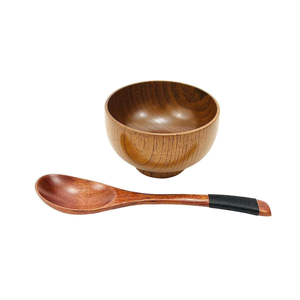 JapanBargain 2685x4, Set of 4 Wooden Dinner Spoons Yogurt Spoons Snack Spoons Ice Cream Spoons Children Spoons, 7-3/4 inch