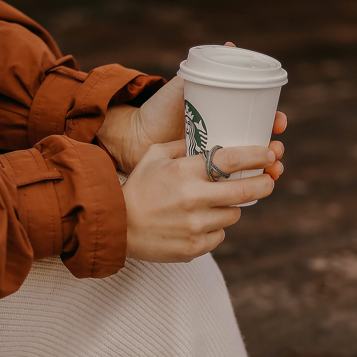 Mytys Gold and Silver Statement Rings for Women Wire Intertwined Design 14K Gold Plated Silver Band Ring Wide Index Finger Rings Costume Jewelry (cross gold & silver, 7)