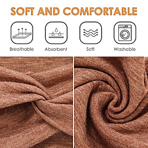 Headbands for Women 6Pcs, Cotton Like Wide Headbands for Women's Hair with Knot, Non Slip Twisted Cross Elastic Absorbent Workout Headband Sport Yoga Running Hair Headbands