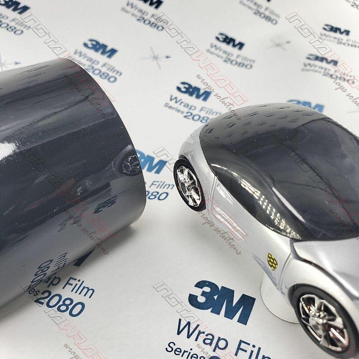 3M 2080 G12 GLOSS BLACK 5ft x 2ft (10 Sq/ft) Car Wrap Vinyl Film