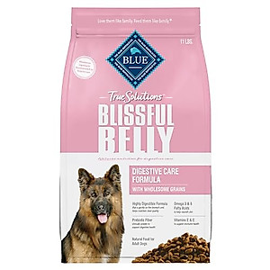 Blue Buffalo True Solutions Blissful Belly Digestive Care Natural Dry Food for Adult Dogs, Chicken, 11-lb Bag