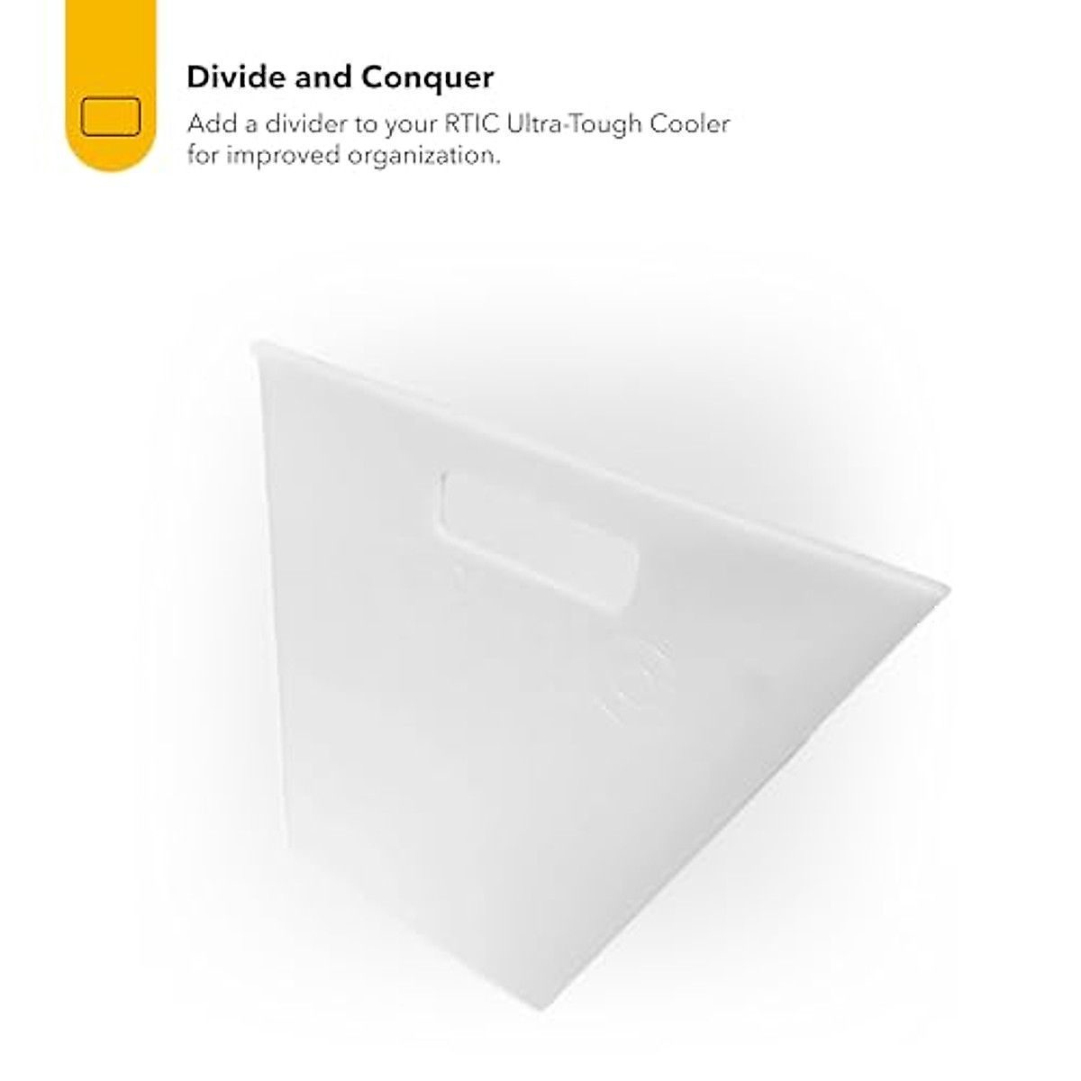 RTIC Cooler Divider for Hard Coolers, Cooler Accessories Perfect for Outdoors, Camping and Travel, Insert to Keep Contents Divided for Organization, 110 QT