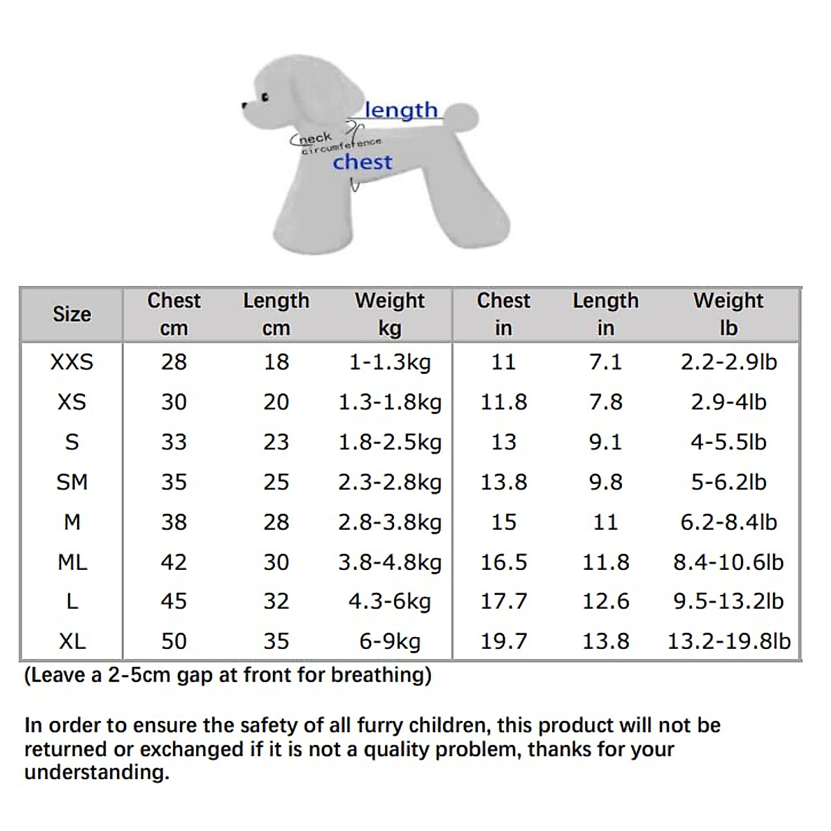 TaniWina Pet Clothing Cheongsam Chinese New Year Winter Clothes pet Clothing for Small Dogs (XS)