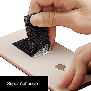 BRAVESHINE Industrial Strength Self Adhesive Hook and Loop Roll - 0.8 Inch 16.5FT Double Sided Sticky Hook Loop Strips Fabric Fasteners Tape for Sewing, Pedal Board, Mounting or Hanging Items - Black