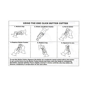 Kawphaqu Butter Cutter - Stainless Steel Hand Held Butter Cutter Slicer, Butter Slicer Dispenser Butter for Making Bread, Cakes, Cookies (Yellow)