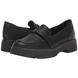 Dr. Scholl's Shoes Women's Vibrant Loafer, Black Synthetic, 9.5