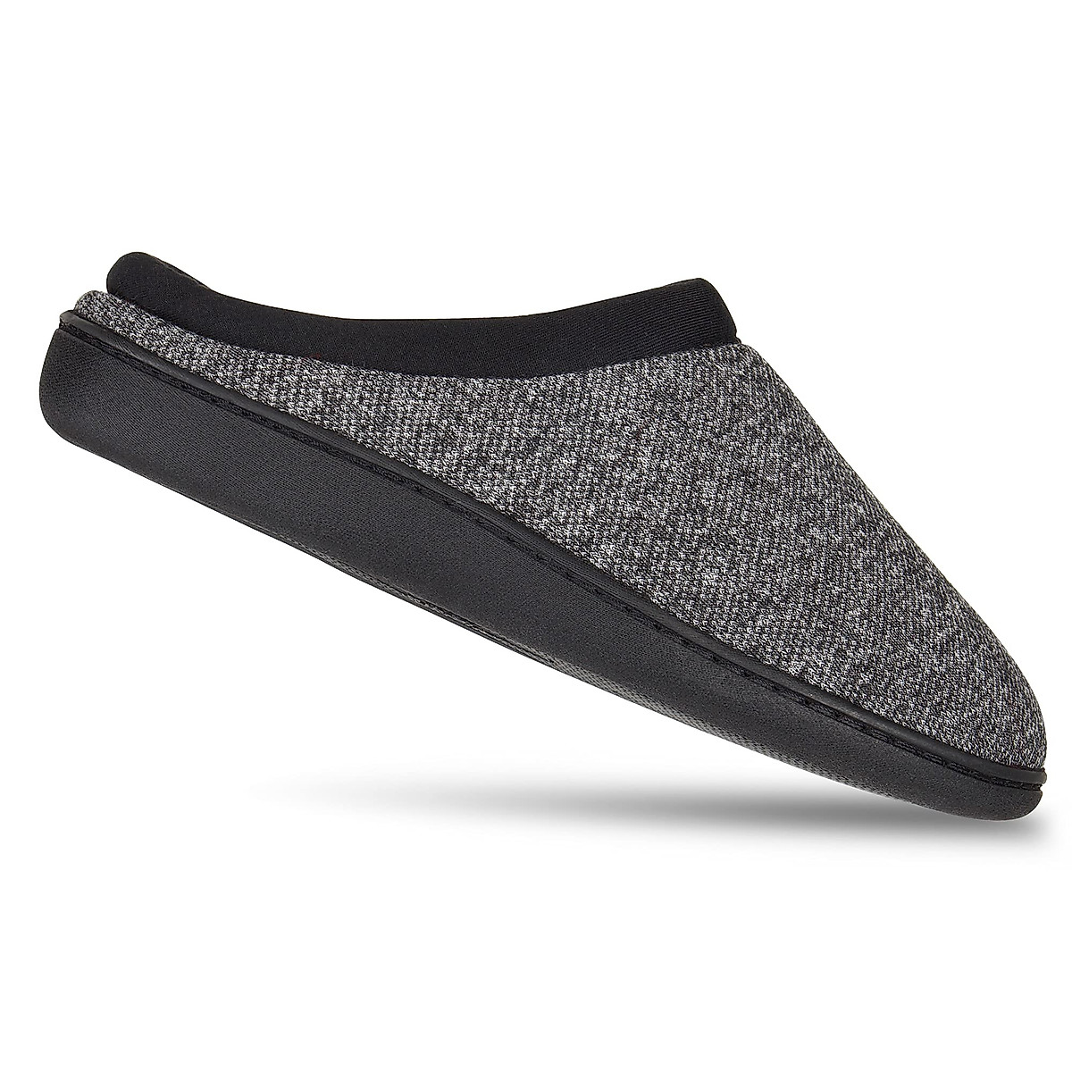 Hanes Comfort Soft Memory Foam Indoor Outdoor Clog Slipper Shoe - Men’s and Boy’s Sizes, Black, 2X-Large