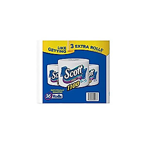 Scott Bath Tissue, 1, 100 Sheetsper Roll, 36 Count