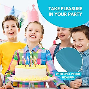 Disposable Eco-Friendly Party 9" Paper Plates Assorted Colors 20ct (White)
