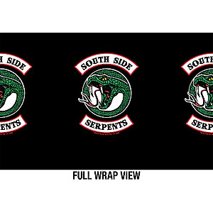 Riverdale OFFICIAL Riverdale South Side Serpents Pattern 18 oz Insulated Water Bottle, Leak Resistant, Vacuum Insulated Stainless Steel with 2-in-1 Loop Cap