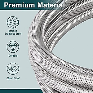 GASPRO 5FT Propane Hose Adapter 1lb to 20lb, Compatible with Coleman Camping Stove, Mr. Heater Buddy Heater, Blackstone Griddle, and More, Connects to 5-100lb Tank