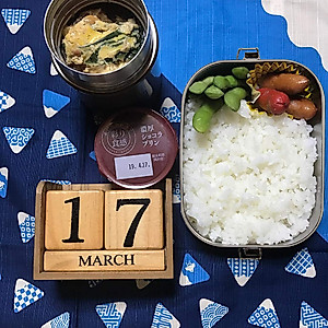 G.a HOMEFAVOR Stainless Steel Bento Lunch Box Container with Lock Clips Design, 1200ML Metal Lunch Box Containers - Dishwasher Safe - Stainless Lid - Leak Proof (No Compartments)