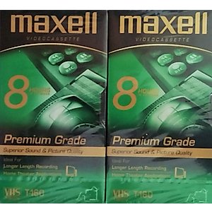 Maxell Premium Grade VHS Videocassette, 2