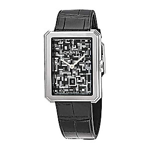 Chanel Boy-Friend Tweed Pattern Dial Ladies Watch H6128