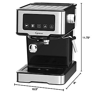 Capresso Café TS Touchscreen Espresso Machine, 50 ounces,Silver