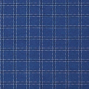 Cotton Blue Plaid Fabric by The Yard DIY Cotton Craft Sewing Fabric Decorative Fabric for Upholstery and Home Accents, 1 Yards，57"x36"