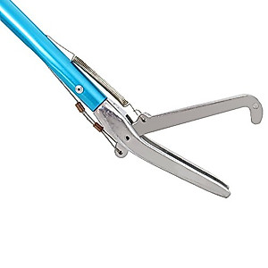 Fnova 52" Professional Snake Tongs, Most Advanced All-in-One Snake Catcher with Patented Built-in Spring Mechanism, No Extra Repair Kit Needed, Aluminum Alloy Body, Wide Jaw ，Blue