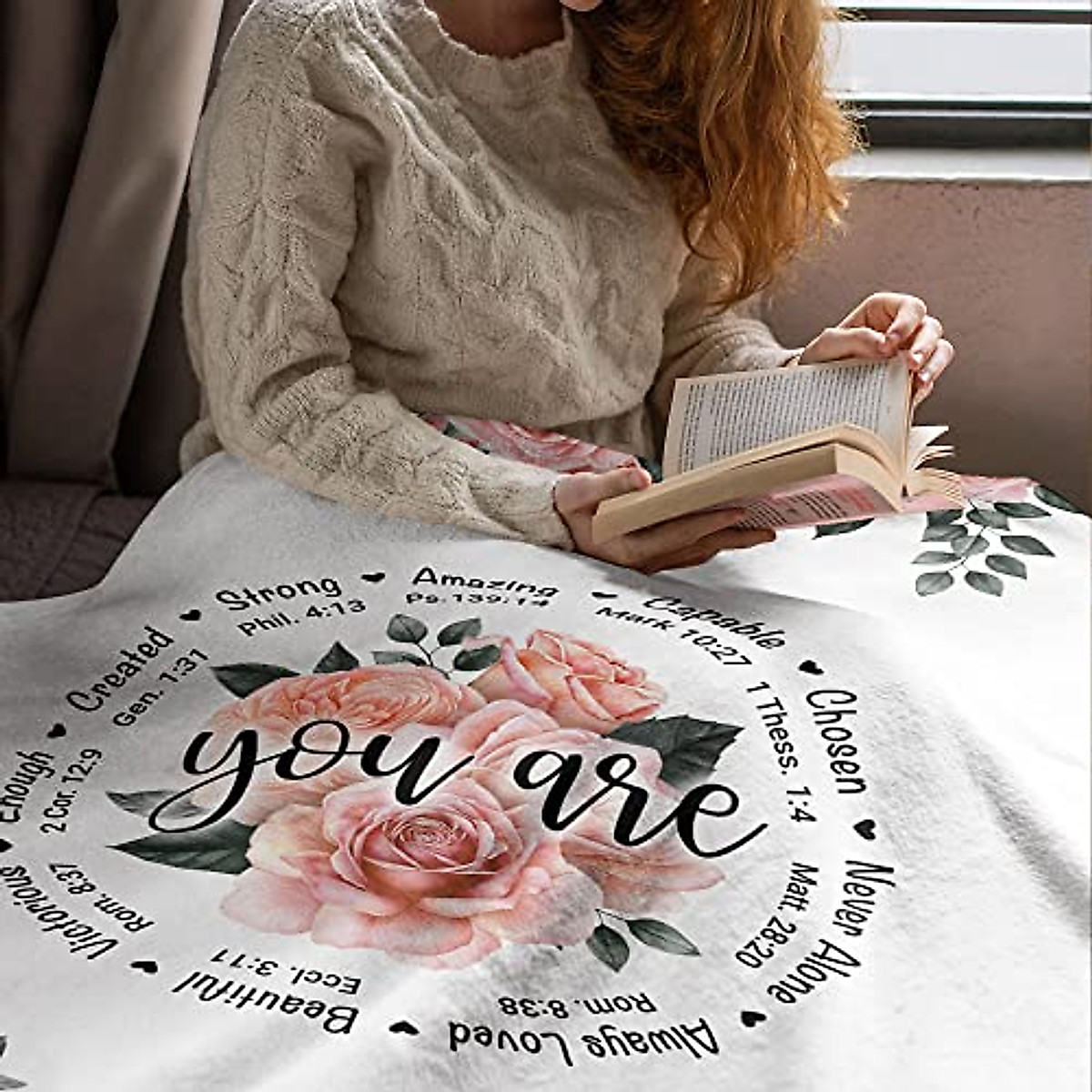 UMACVN Birthday Gifts for Women, Mom, Friend - Christian Gifts for Women - Inspirational Gifts for Women, Spiritual Gifts for Women - Religious Gifts for Women Fleece Blanket