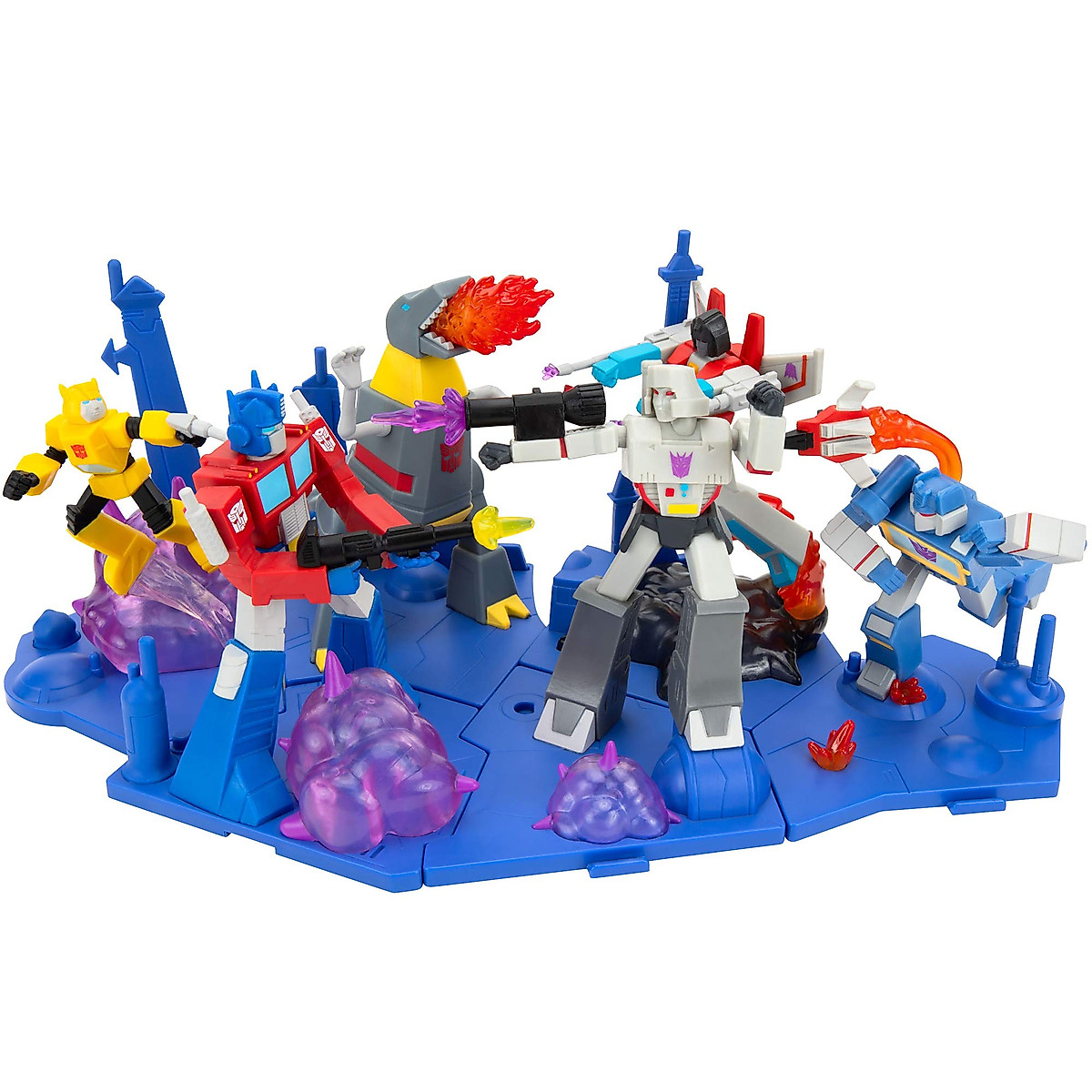 Zoteki Transformers Starscream - 4” Collectible Figure - Collect All Series 1: Fan Favorite Characters Optimus Prime, Megatron, Starscream, Soundwave, Grimlock, Bumblebee, Mystery Chase Variant