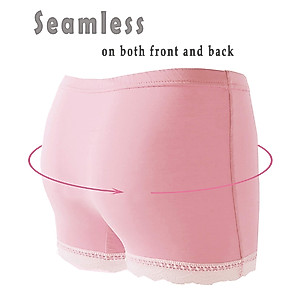 Girls Lace Shorts Under Dress Dance Bike Shorts for Playground Gym Sports (White, Pink, Grey, Black, 2T-3T)