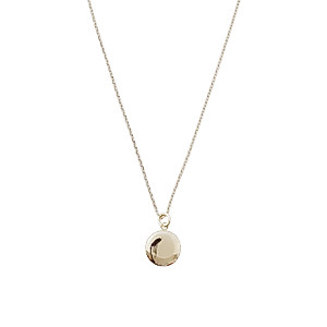 Honeycat Keepsake Mini Locket Necklace in 18k Gold Plate Minimalist, Delicate Jewelry (G)