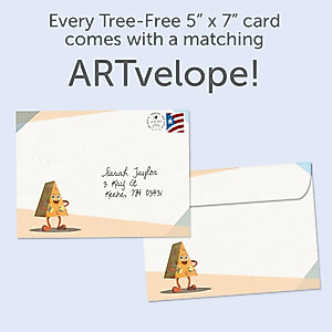 Tree-Free Greetings - Humorous Birthday Cards - Artful Designs - 1 Card + Matching Envelopes - Made in USA - 100% Recycled Paper - 5"x7" - Wisdom from Cheese (GO61537)