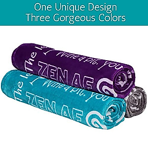 FILO ESTILO Funny Healing Gifts for Someone Who is Sick, Get Well Blanket, After Surgery Gifts, Care Package for Sick Friend or Cancer Patients, Unique Fun Sarcastic Stress Relief Gift (Teal)