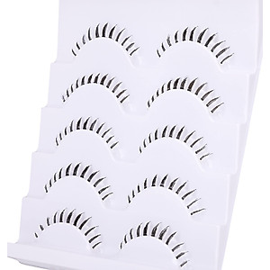 False Eyelashes Bottom Lashes Wispy Natural Mink Lashes Clear Band DIY Lashes Reusable Soft Handmade Lashes Pack
