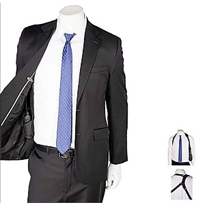 USH-300R Radio Shoulder Holster Right Side Chest Harness with an Adjustable Radio Pouch fits All Motorola ICOM Vertex Two Way Radios 4-3/4' up to 9" Tall. Made in The USA by Holsterguy.