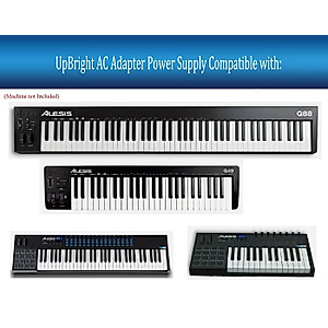 UpBright 9V AC/DC Adapter Compatible with Alesis Q49 VI61 VI49 VX49 VI25 Q25 Q61 QX61 Q88 USB MIDI Keyboard Controller DM7X Drum Module Nitro Drum Kit 8 Pc Electronic Drum Kit Set Perc Sample Pad Pro