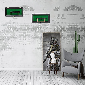 HOROW Knife Display Case Collect Pocket Knife Display Stand Military Folding Single Knife Shadow Box Wall Mount Cabinet with Uv Protection Acrylic Lockable Collectibles Knife-Black