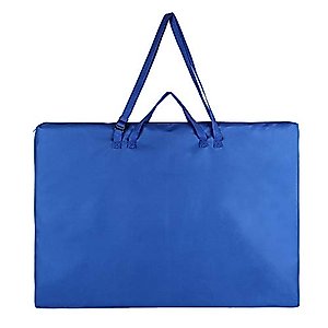 JAPI Large Size Art Portfolio Tote with Nylon Shoulder,24"X 36"Light Weight Waterproof Poster Board Storage Bag, Drawing Painting Sketch Bag for Student Art Work Portfolio and Artist