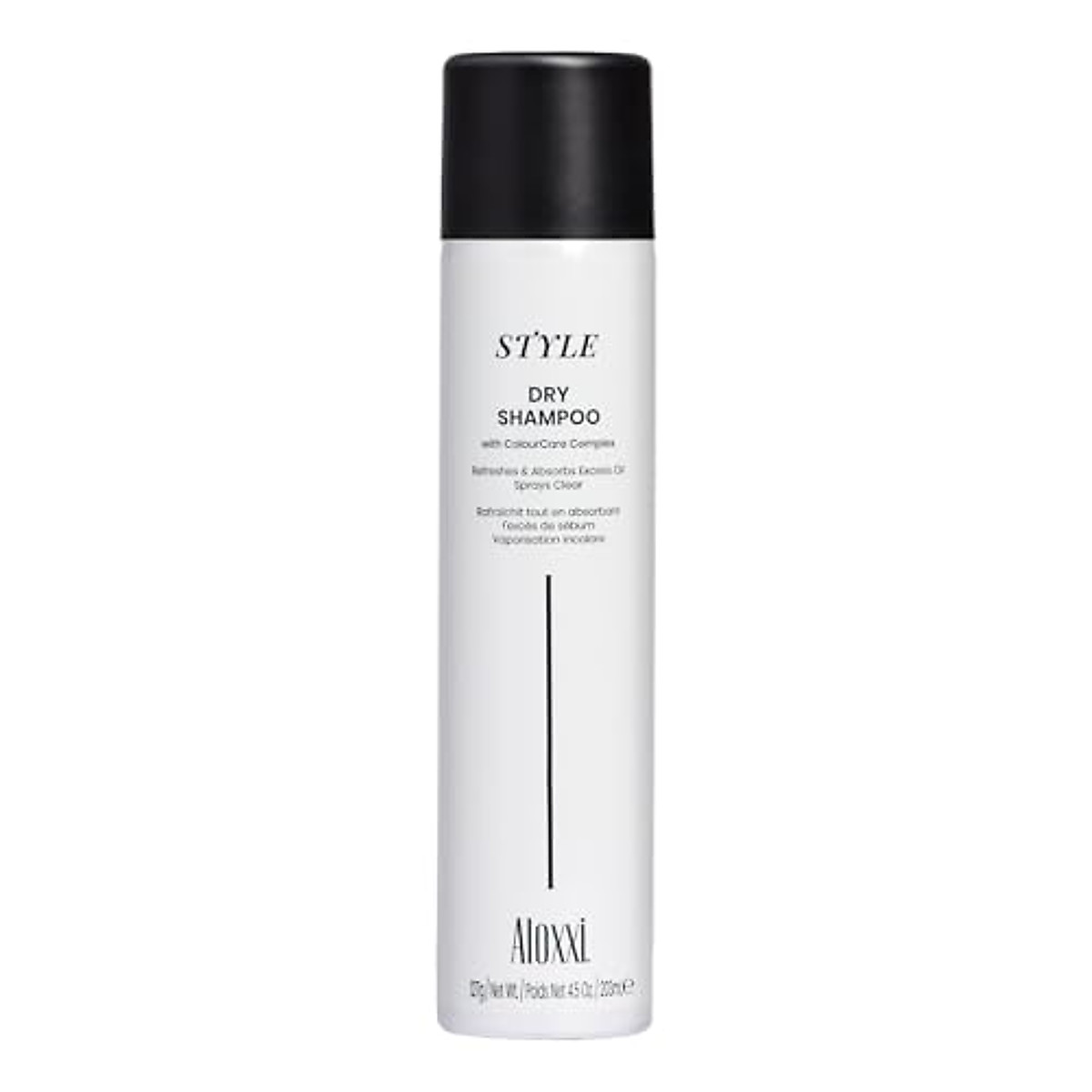 ALOXXI Dry Shampoo - Sprays Clear, Even on Dark Hair with Fragrance of Green Apple and Herbs - Absorbs Excess Oil and Refreshes Hair, 4.5 Fl. Oz