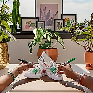 SHARPIE Brush Twin Permanent Markers, Brush Tip Marker and Ultra Fine Tip Marker, Assorted, 12 Count